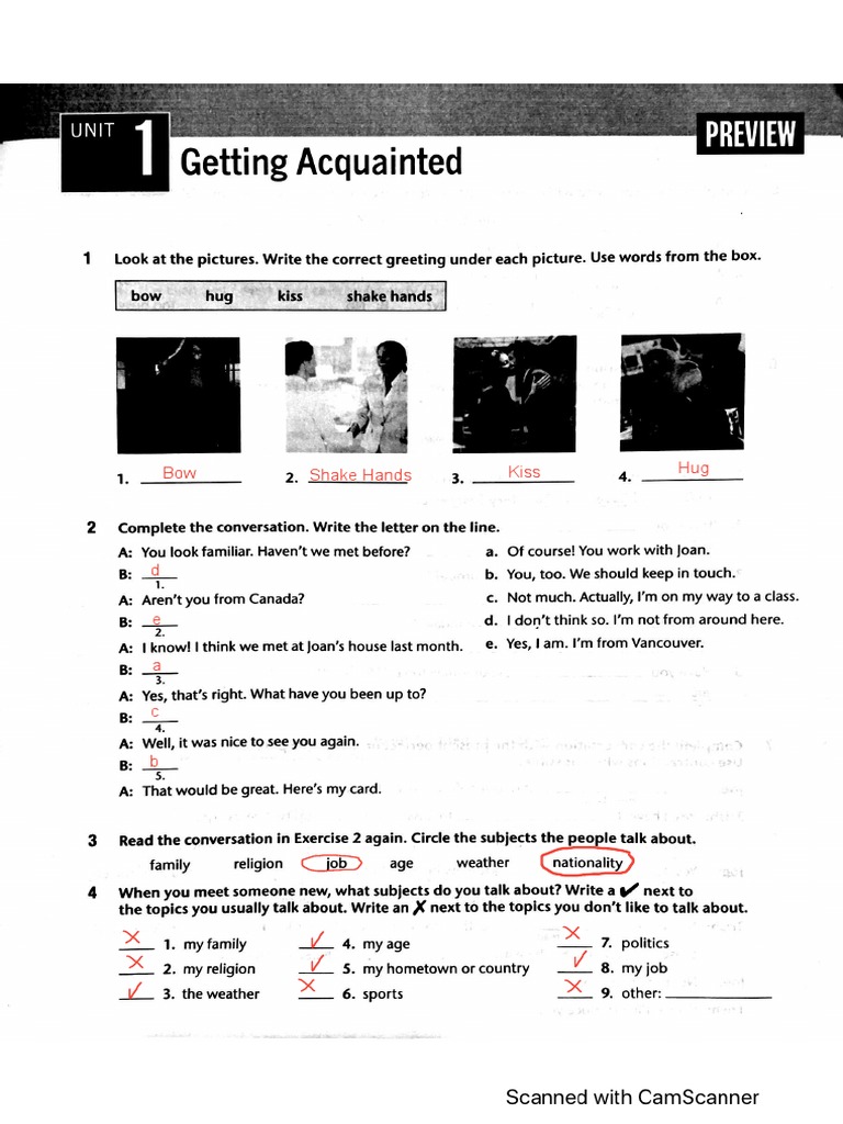 Unit 1 - Getting Acquaited (Preview) | PDF