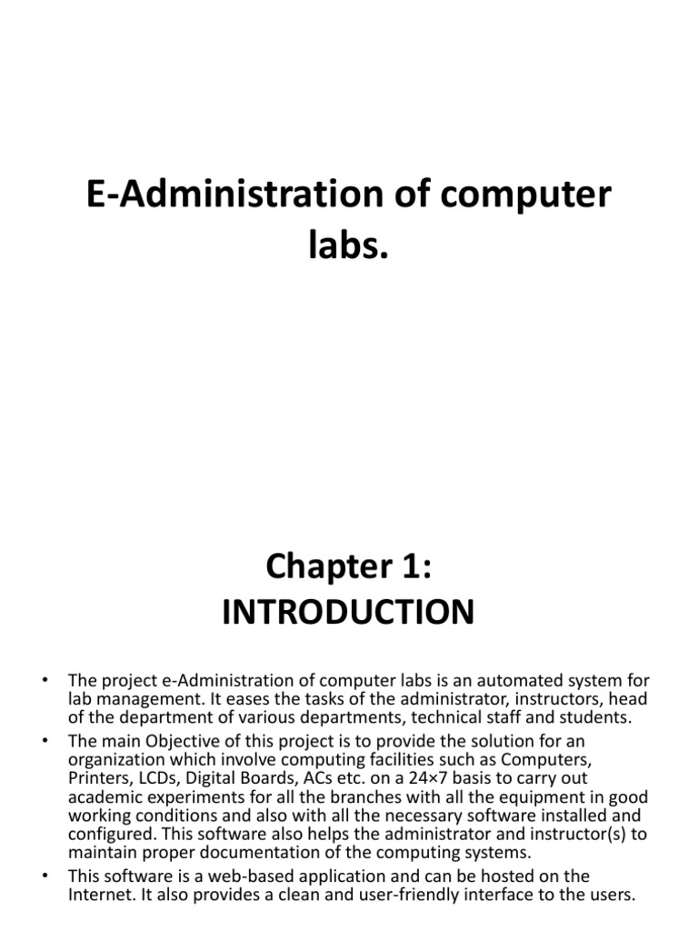 Web-Based Computer Lab Management System | PDF | Software Testing ...