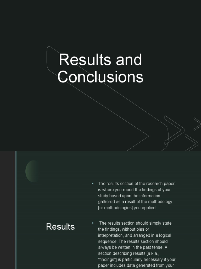 05 Results and Conclusions | Download Free PDF | Statistics ...