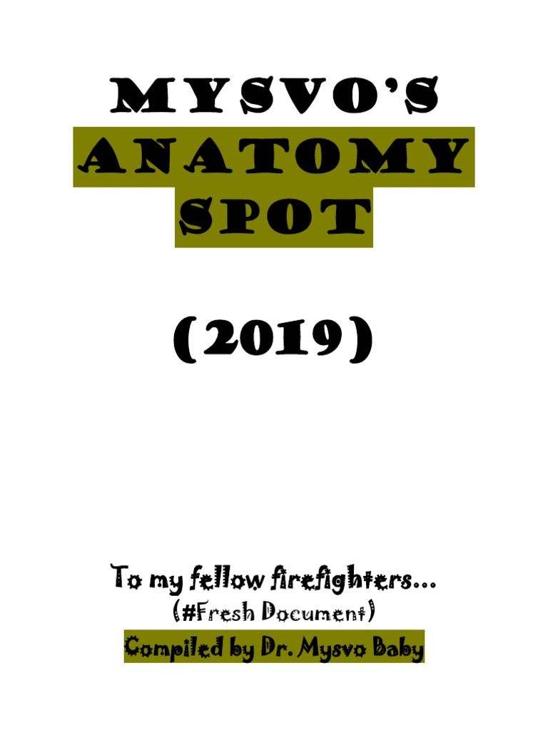 Mysvo Anatomy Spot | PDF