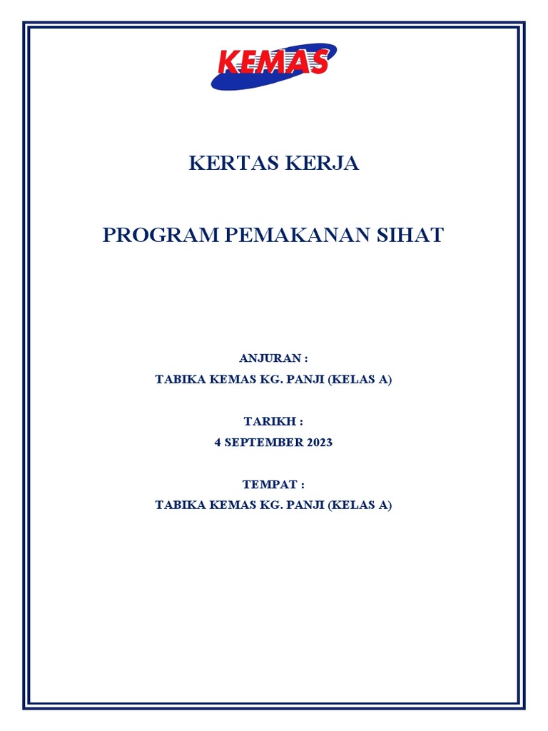 Kertas Kerja Pemakanan Sihat | PDF Kertas Kerja Pemakanan Sihat | PDF
