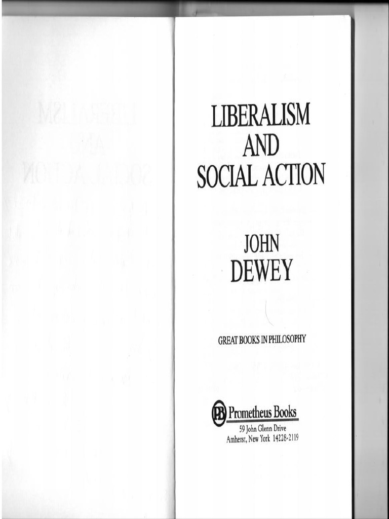 John Dewey Liberalism | PDF