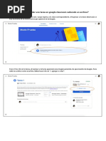 TUTORIAL - Adjuntar Tarea en Google Classroom | PDF