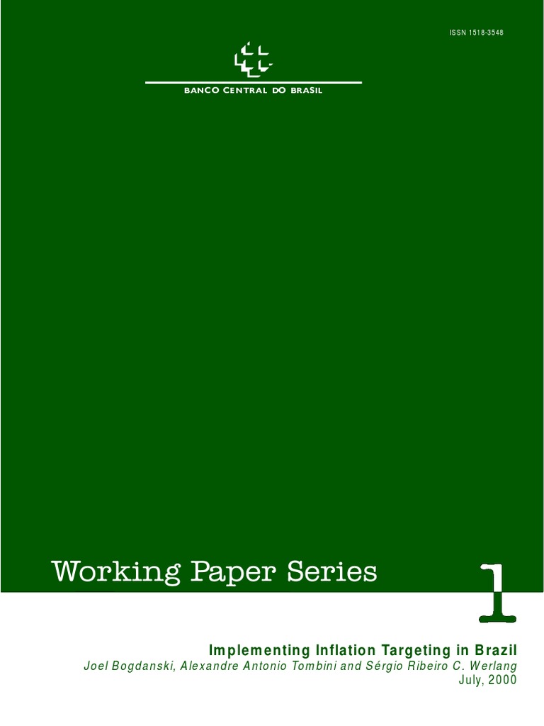 Implementing Inflation Targeting In Brazil Pdf