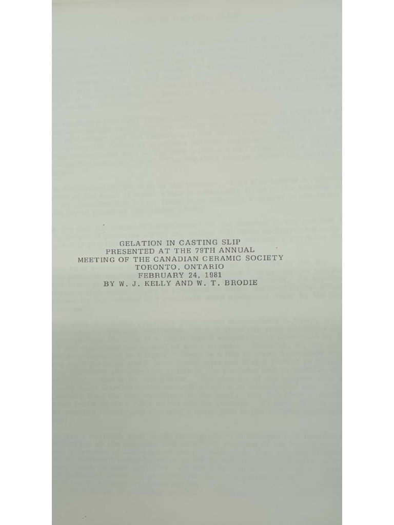 Slip Casting Control | PDF