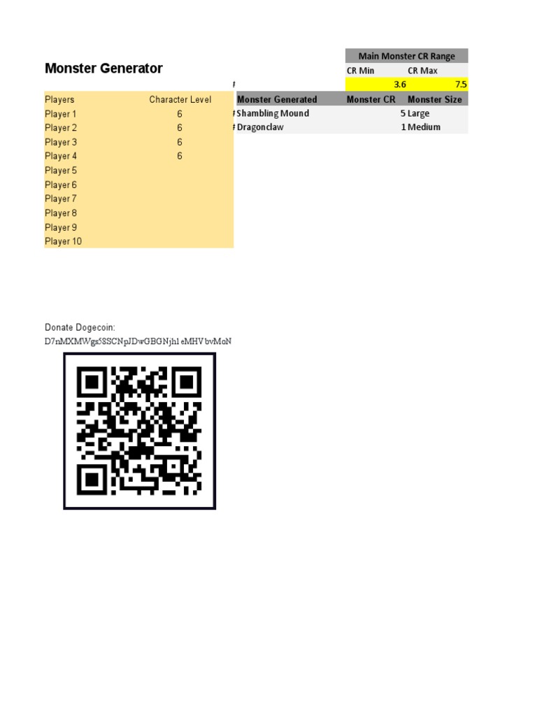 Monster Generator DND 5e | PDF