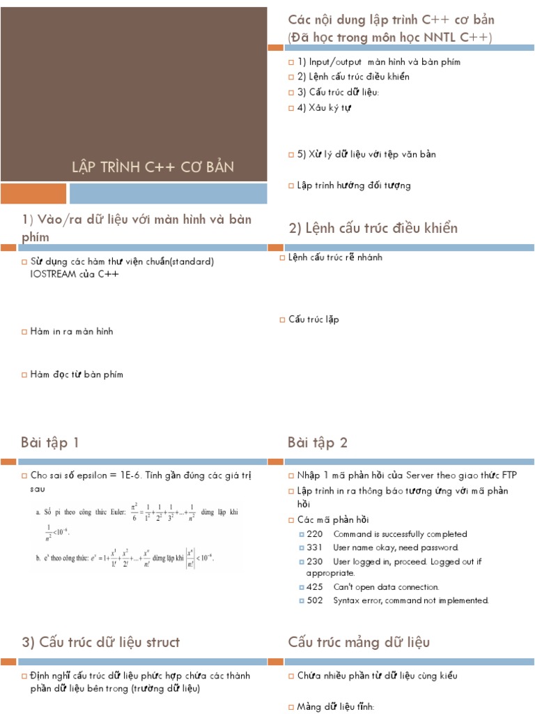 6 - Lập trình C++ cơ bản - print | PDF
