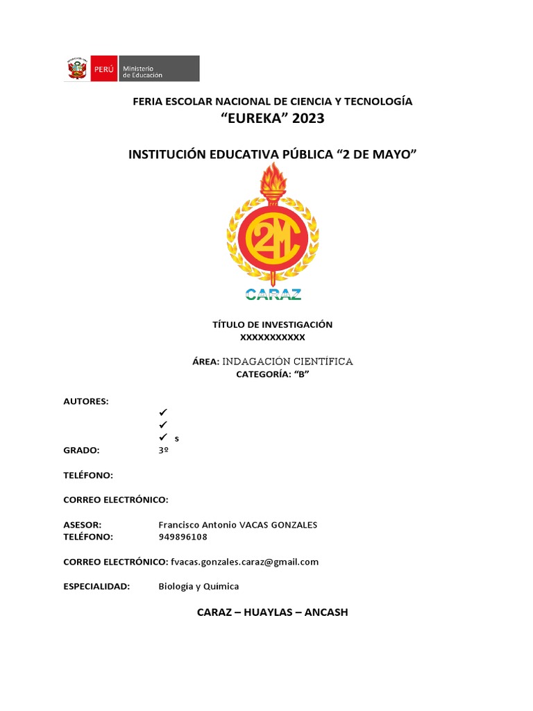 Guia de Investigación Científica 2023-EUREKA | PDF | Aprendizaje | Teoría