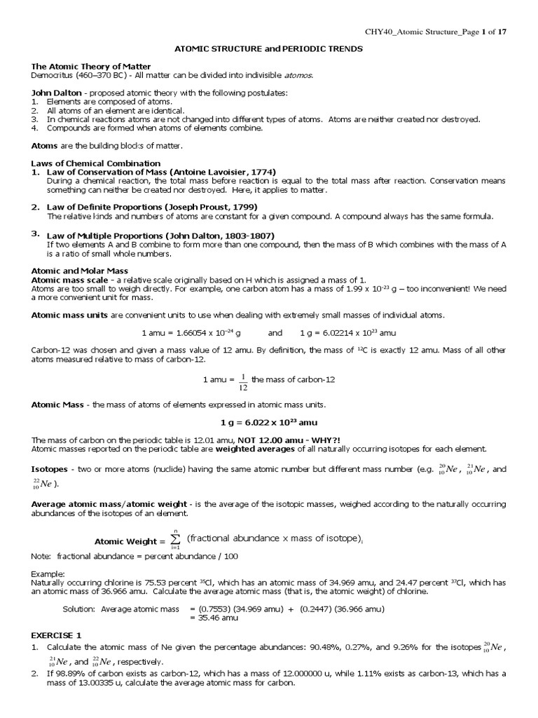 Atomic Structure | PDF | Atomic Orbital | Electron