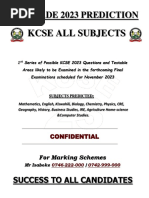 Kcse 2024 Math PP1 QS - Code 01 | PDF | Acceleration | Circle