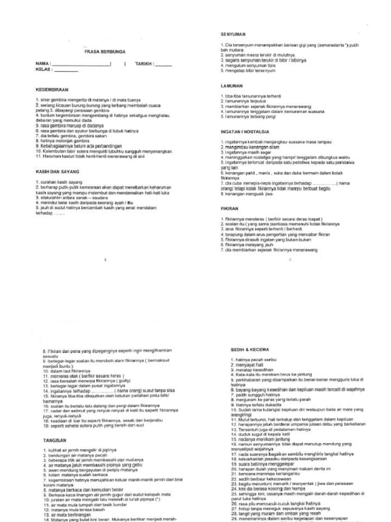 Frasa Berbunga | PDF