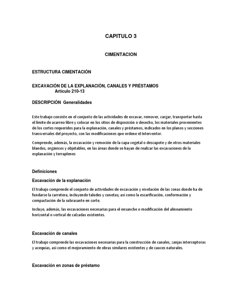 Capitulo 3 Cimentacion | PDF
