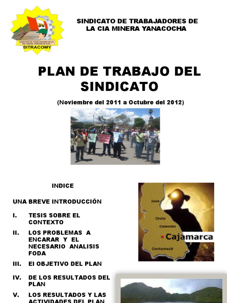 Plan de Trabajo | Descargar gratis PDF | Sindicato | Business