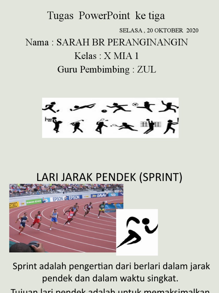 Lari Jarak Pendek (Sprint) | PDF