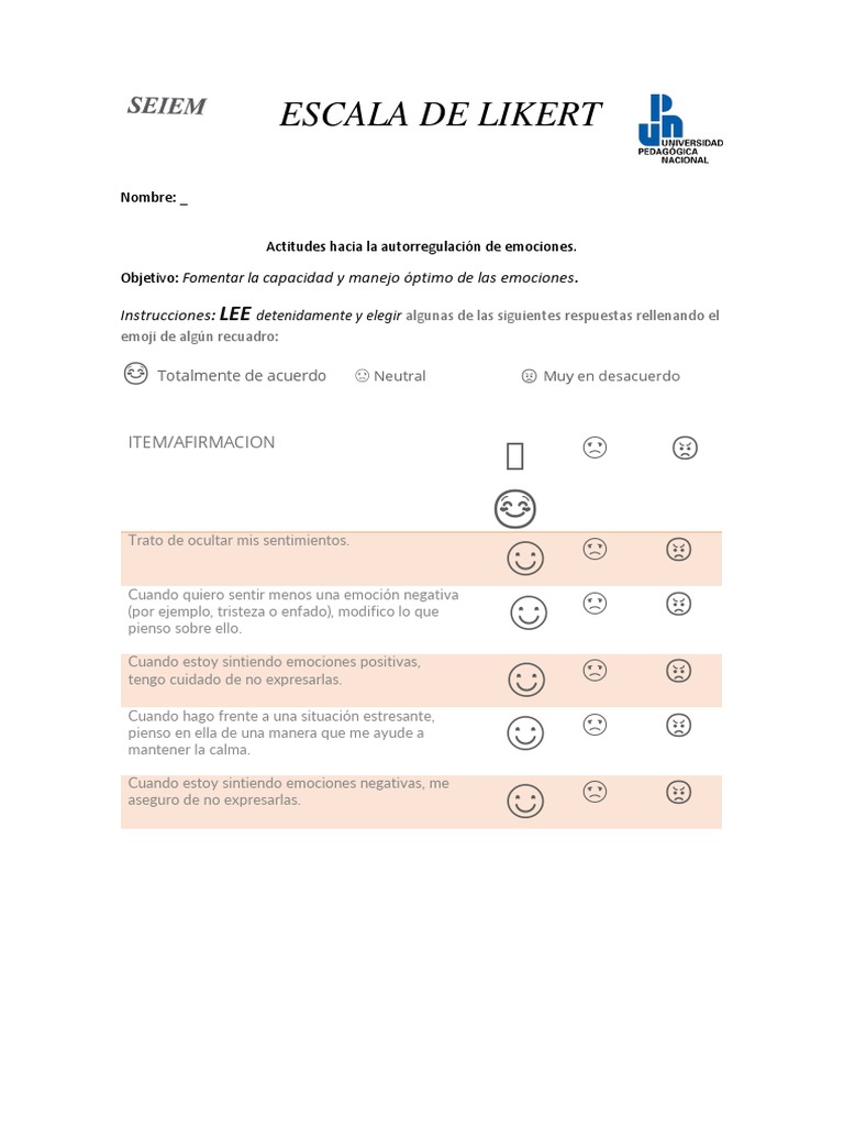 Escala de Liker | PDF
