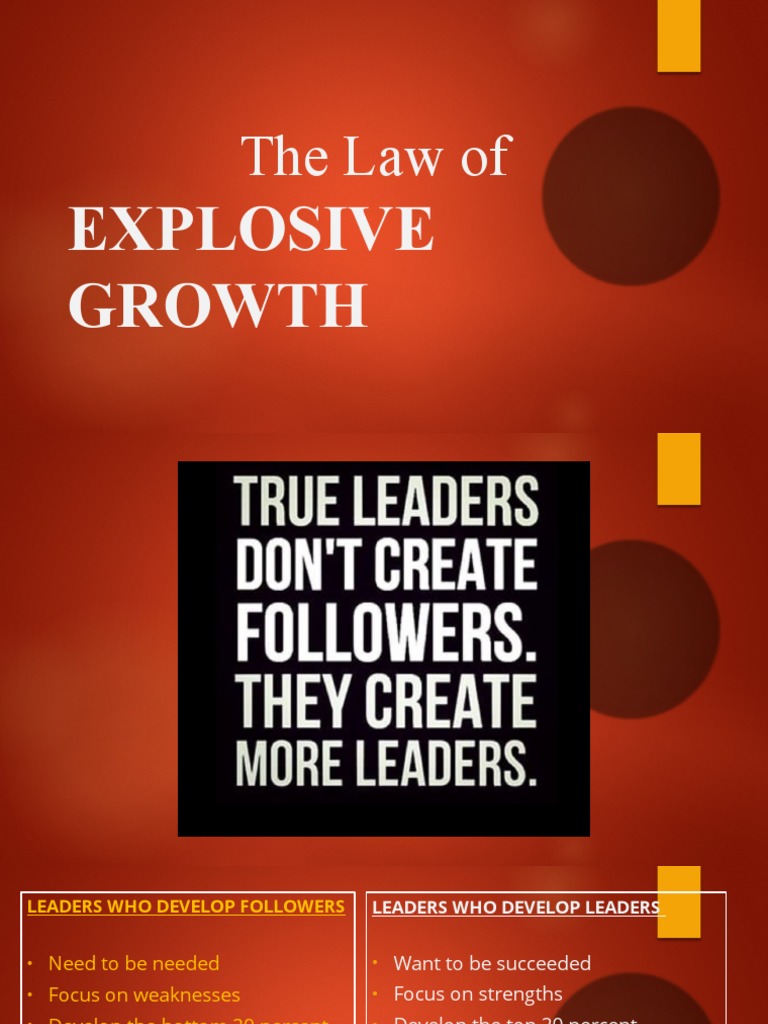 The Law of Explosive Growth | PDF