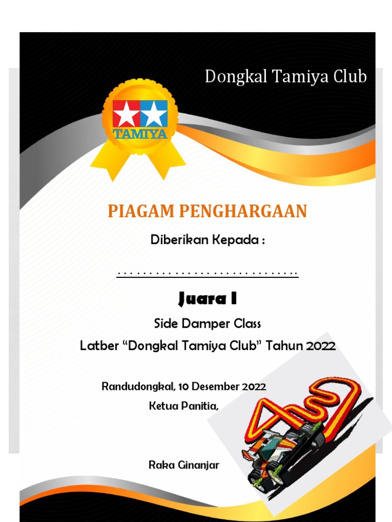 Desain Piagam Penghargaan | PDF