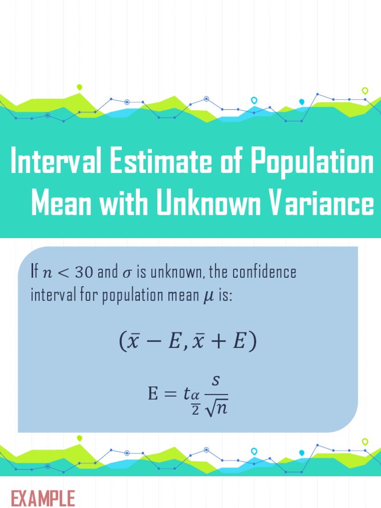 4 3 Interval Estimate Of Population Mean With Unknown Variance Pdf