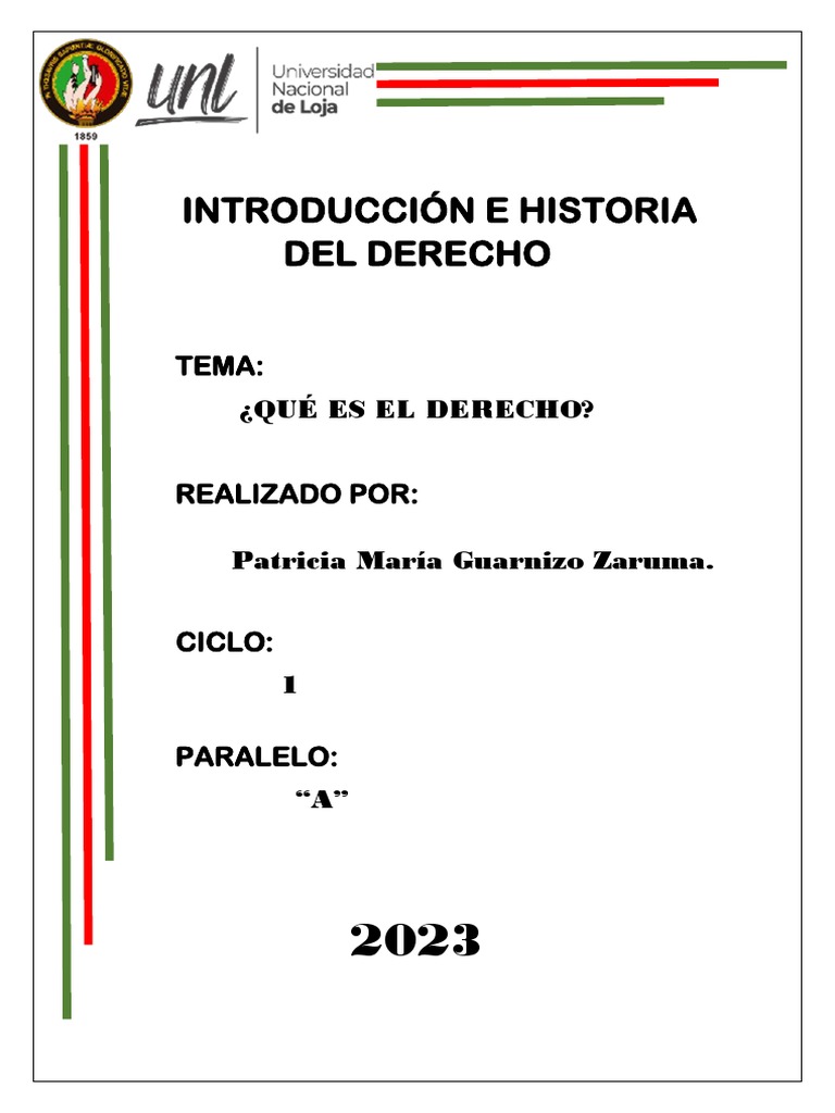 Introducción e Historia Del Derecho Unidad 1 APE | PDF | Estatuto | Justicia