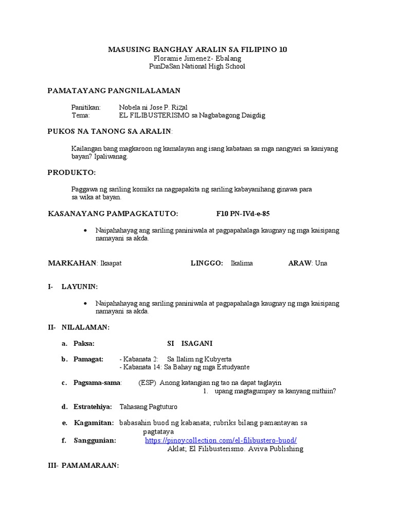 Aralin 4.5 - Si Isagani | PDF