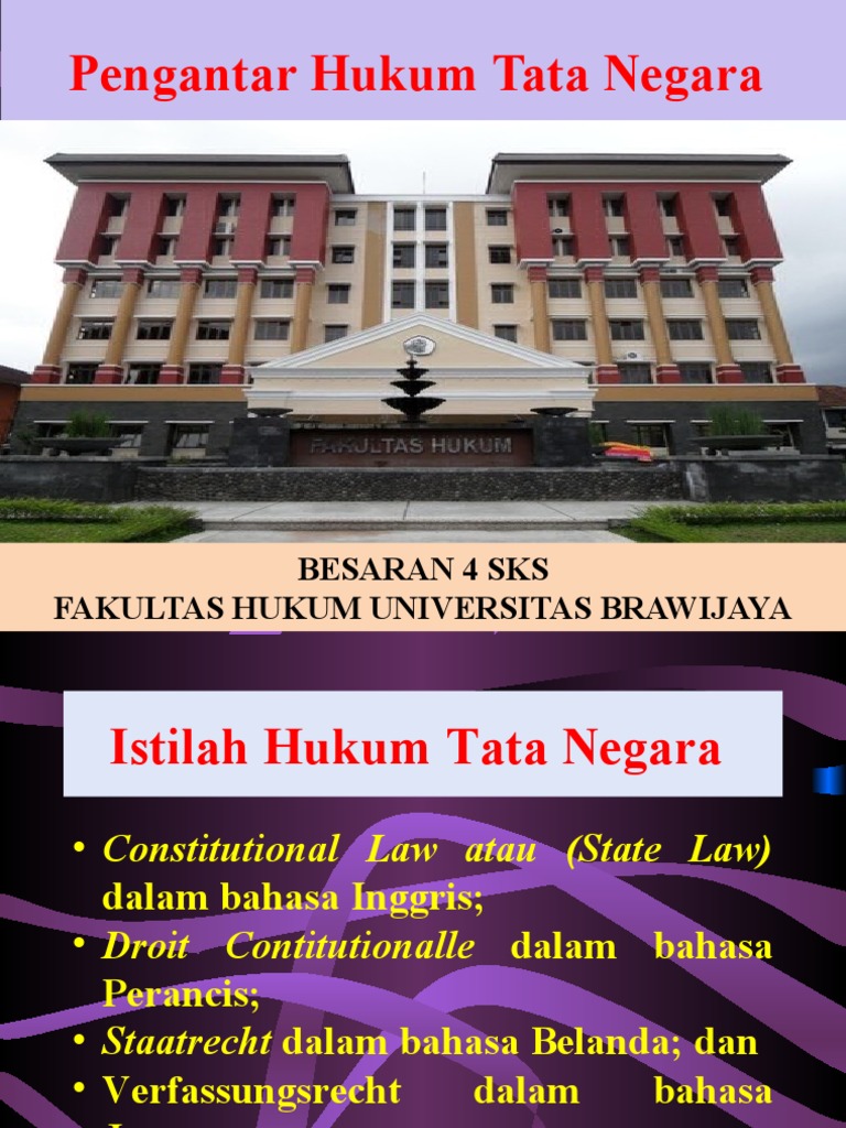 Pertemuan 2 Mata Kuliah HTN Pengertian, Ruang Lingkup, Dan Metode HTN | PDF | Politik