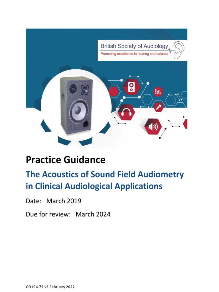 OD104 79 BSA Practice Guidance Acoustics of Sound Field Audiometry ...