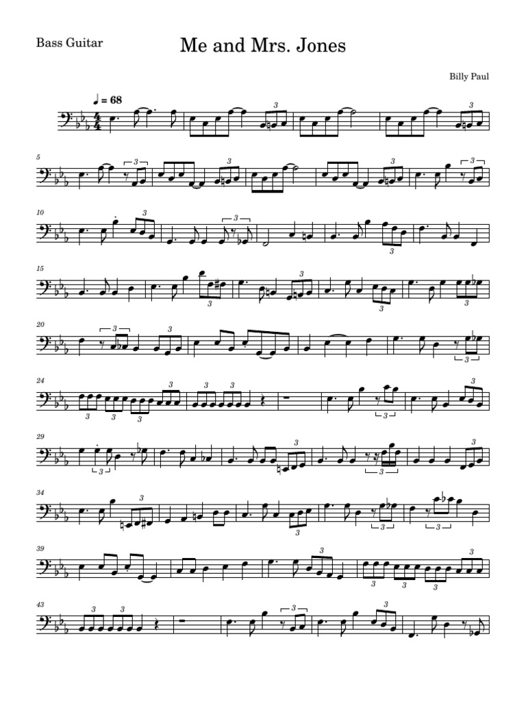Me and Mrs-Bass - Guitar | PDF