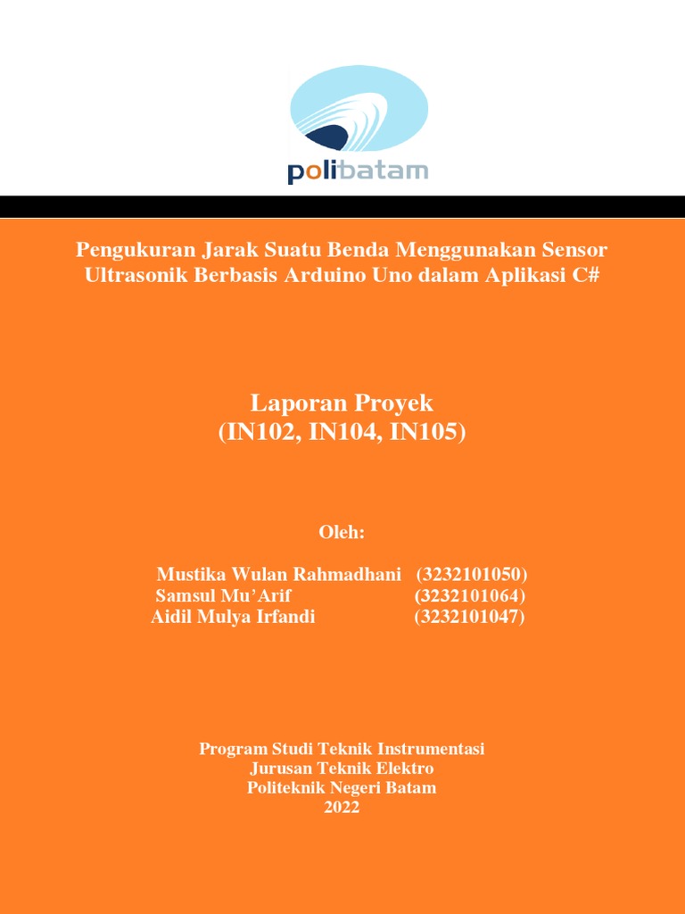IN SB - Kelompok 8 - PBL - Pengukuran Jarak Suatu Benda Menggunakan Sensor Ultrasonik Berbasis ...
