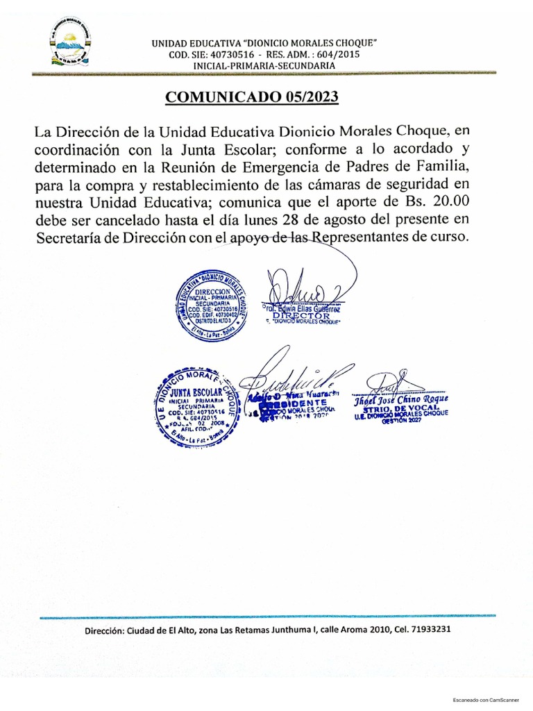 Comunicado A PPFF | PDF