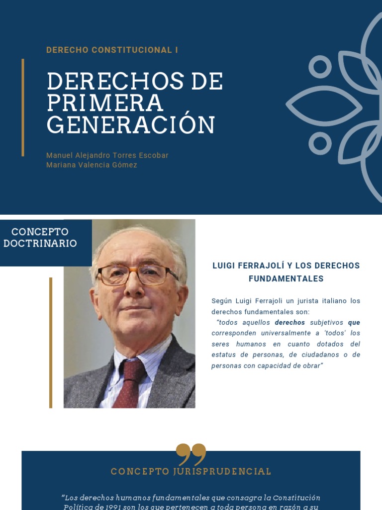 Derechos de Primera Generación en Colombia | PDF