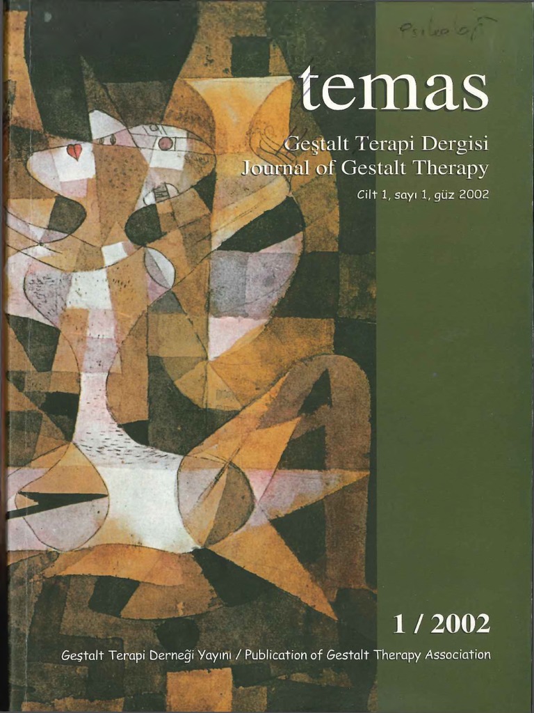 P Temas 1 - Ieştalt T Erapi Dergisi. Geştalt Terapi Derneği Yayını - Publication of Gestalt ...