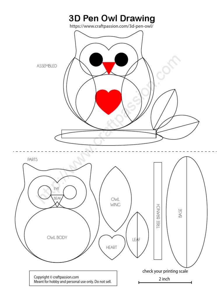 Owl Template | PDF