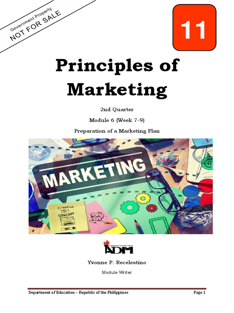 Principles of Mktg. Q2 Weeks 7-9 | PDF | Marketing | Marketing Strategy