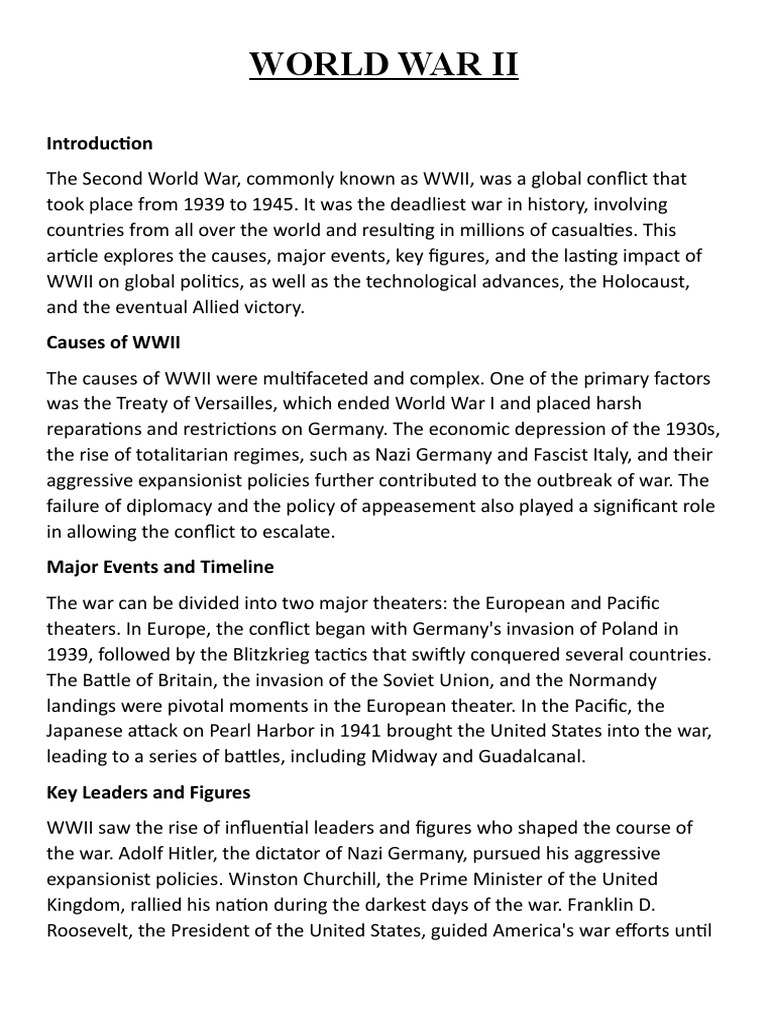 World War II | PDF