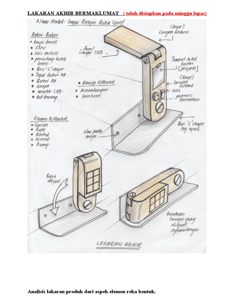 Analisis Elemen Dan Prinsip Reka Bentuk Pada Lakaran | PDF