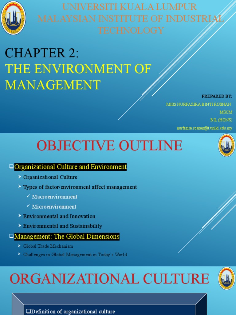 Chapter 2 - The Environment of Management | PDF | Sustainability ...