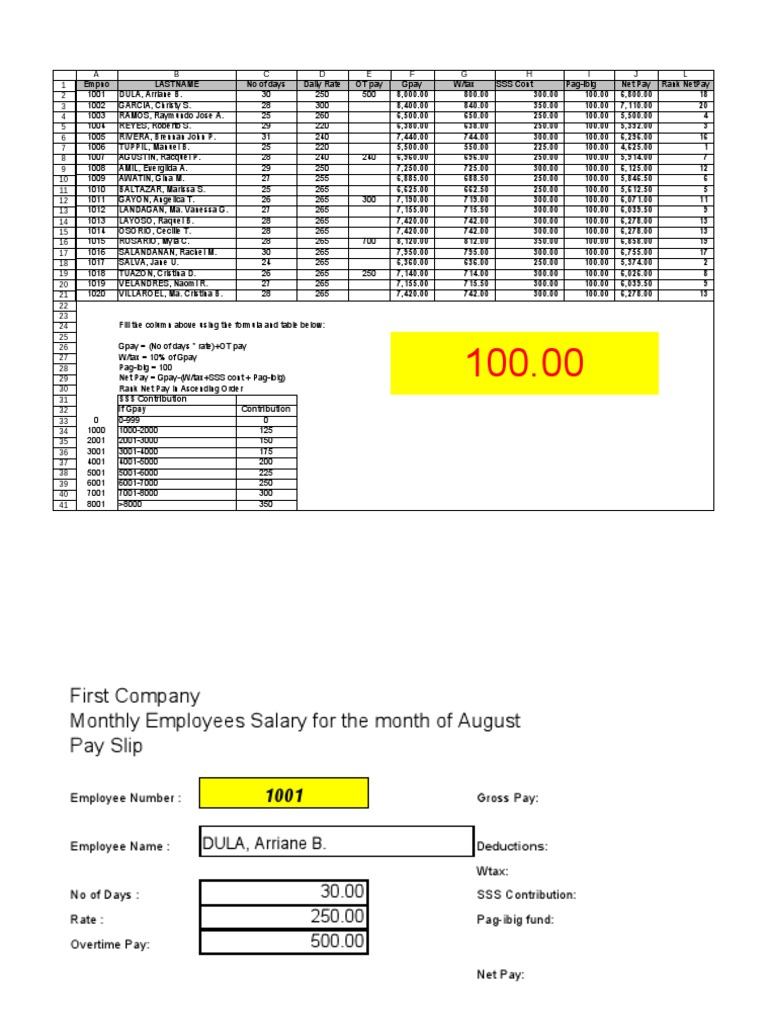 Payroll Project | PDF | Government Finances | Economies
