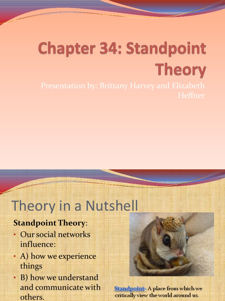 Chapter 34 Standpoint Theory Presentation Elizabeth Heffner | PDF ...
