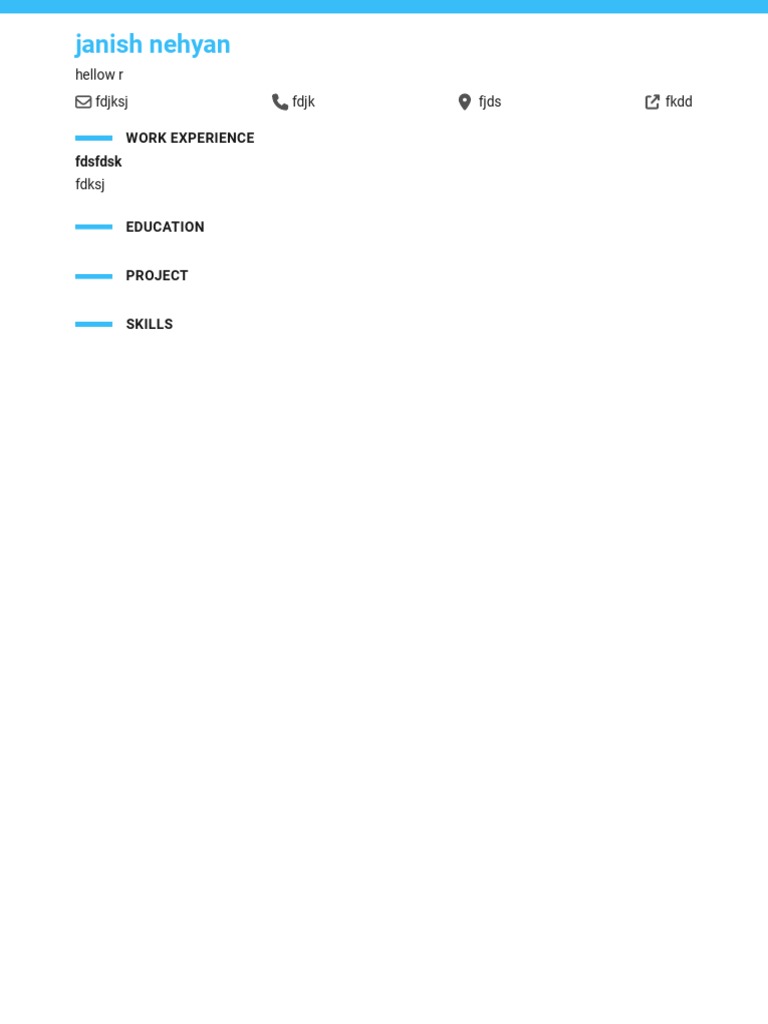 Janish Nehyan - Resume | PDF