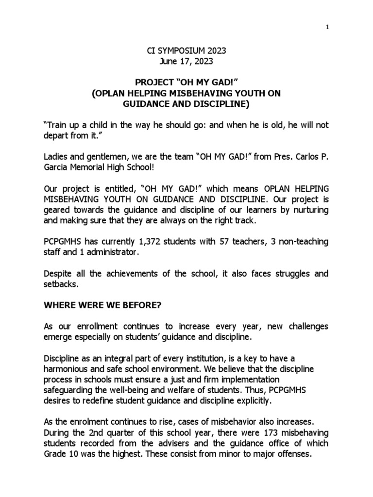 Continuous Improvement SYMPOSIUM SCRIPT | PDF | Social Psychology ...