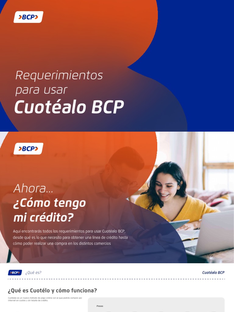 Requisitos y Uso de Cuotéalo BCP | PDF | Tarjeta de crédito | Industrias de servicio