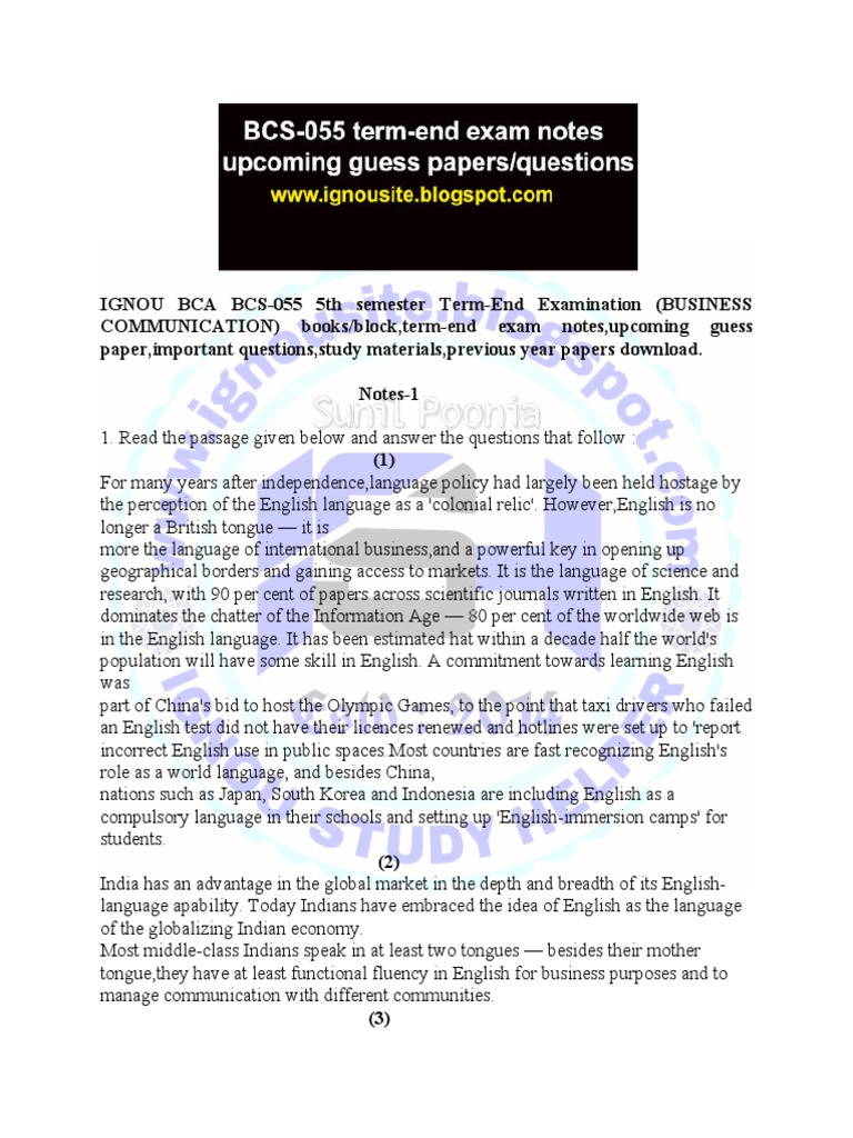 BCS-055 Notes | PDF BCS-055 Notes | PDF
