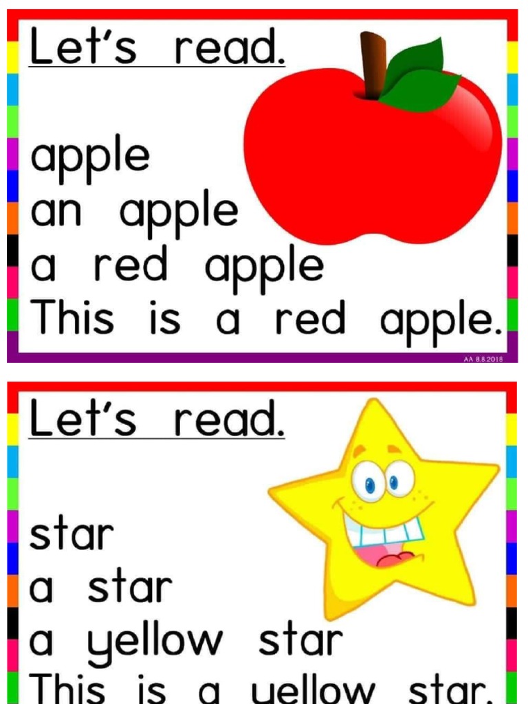 'Let's Read' Reading Materials | PDF