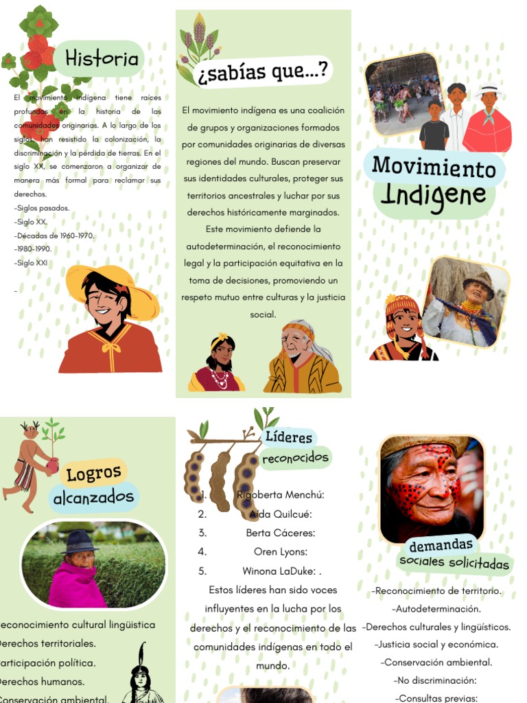 Folleto movimiento indígena | PDF
