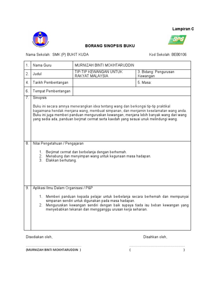 Sinopsis Buku 2020 | PDF