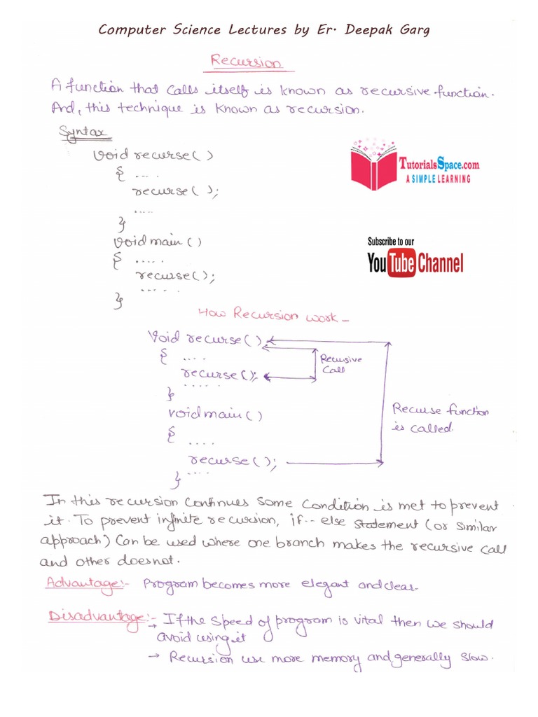 35 - Recursion-Introduction - C Programming Language | PDF