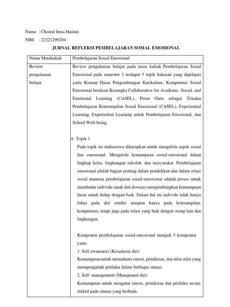 4 - PSE - Jurnal Refleksi - SPPG | PDF