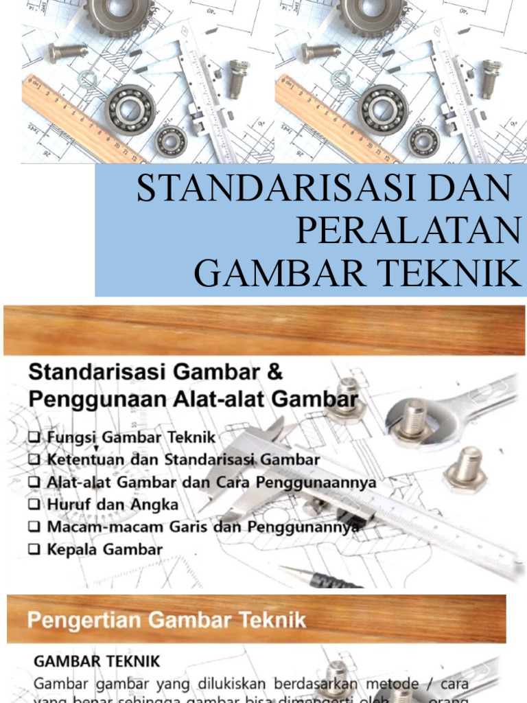 Standarisasi & Peralatan Gambar Teknik | PDF