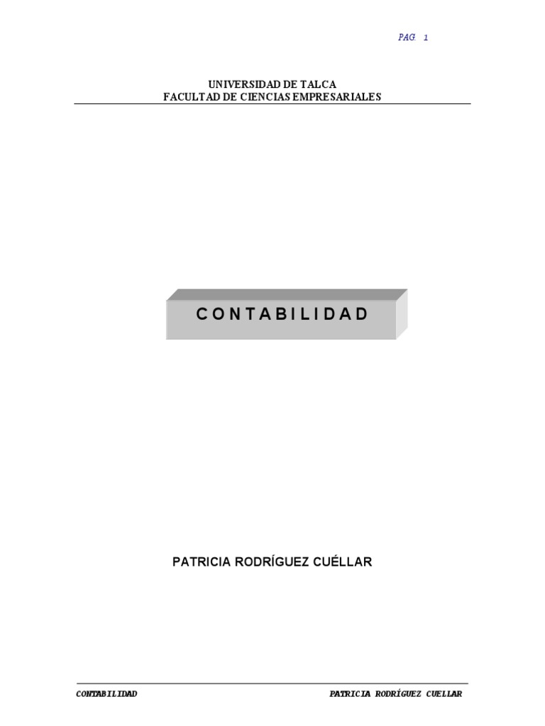 Apunte Contable para Estudiantes | PDF | Finanzas y dinero