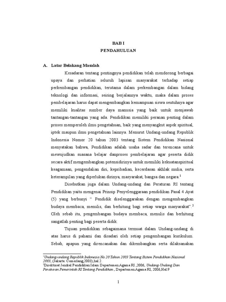 Skripsi Bab 1 2 3 4 | PDF